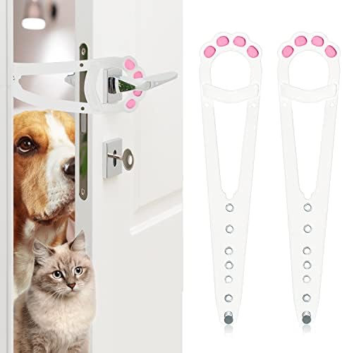 2pcs Pet Door Latch Holder, Adjustable Cat Door Latch Cute Cat Door ...