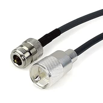 Amazon.co.jp: エンジェルハムショップジャパン(ANGEL HAM SHOP JAPAN) 同軸ケーブル 3D2V NJ-MP (MP-NJ) 10m (インピーダンス:50Ω ...