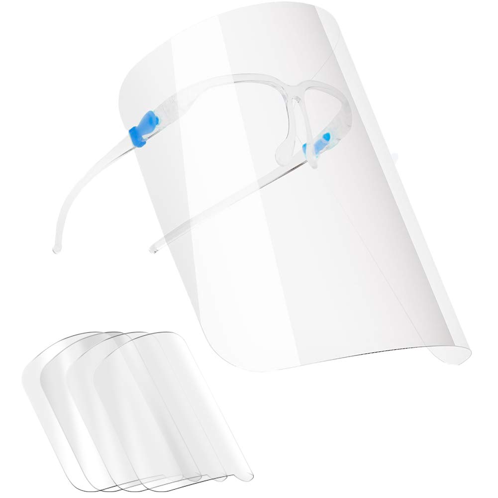 Buy Safety Face Shields with Glasses Frames | Face Shields to Protect ...