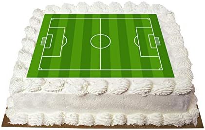 Football Pitch Cake Topper by Deb's Kitchen Cakes - Edible Wafer A4 ...