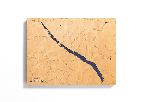 Amazon.com: Lake Wilhelm Pennsylvania Custom Lake Map : Handmade Products