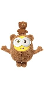MINISO Mininos Cuddly Toy, 8 Inch Bob with Tim Plushie Stuffed Doll ...