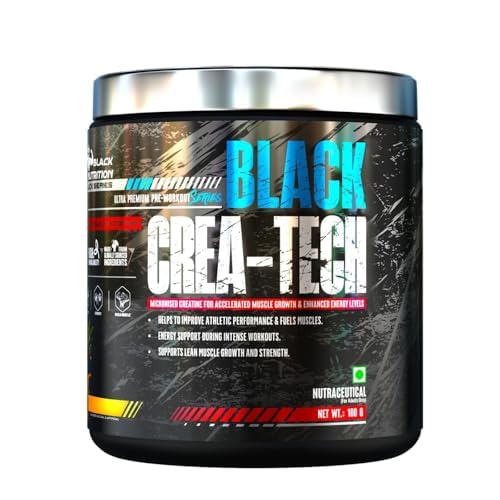 Black Nutrition Crea-Tech Creatine Monohydrate Powder – Micronised for ...