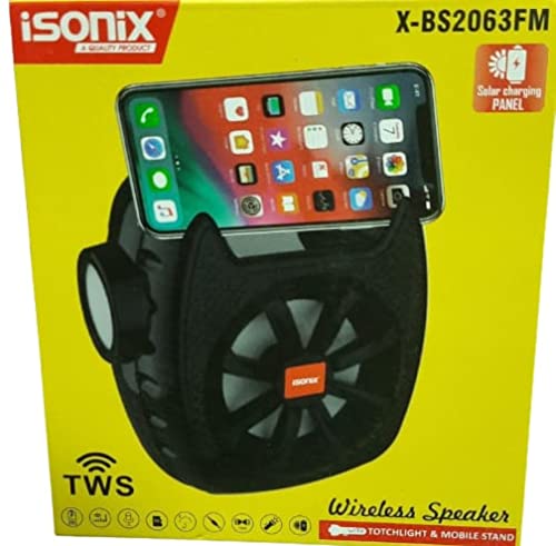 ISONIX-Wireless Speaker with Solar Charging Panel | Portable Bluetooth ...