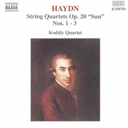 Amazon.com: Haydn: String Quartets Op. 20, Nos. 1-3, "Sun Quartets ...