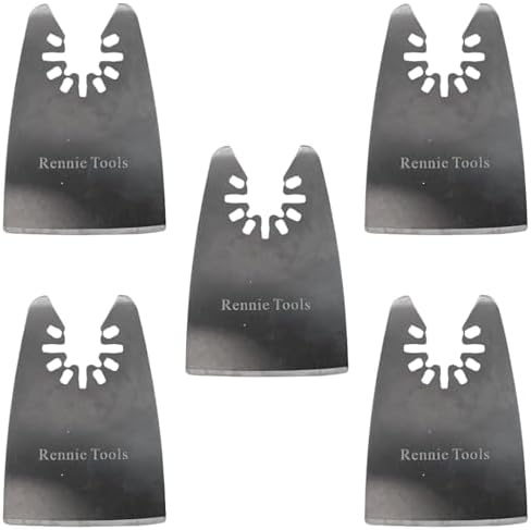 5 X Rennie Tools 50mm Wide Flat Scraper Blades/Oscillating Multitool ...