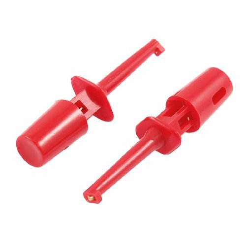 Alcoa Prime10 x Spring Loaded SMD IC Test Hook Clip Red for Multimeter ...