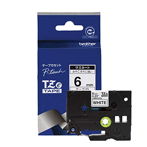 Brother Genuine P-touch TZE-211 Label Tape 1, 1/4" (0.23") Standard ...