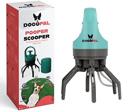 DOGOPAL 360 Pooper Scooper – Dog with Built-in Poop Bag Dispenser ...