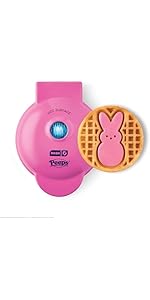 Amazon.com: PEEPS x Dash Chick Mini Waffle Maker for Individual Waffles ...