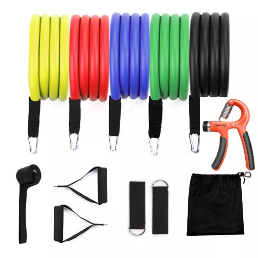 12pcs Set Resistance Bands, Exercise Bands Home Workout Resistance ...