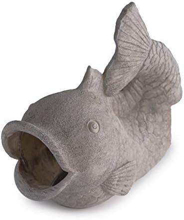 Amazon.com : Wind & Weather Friendly Fish Decorative Garden Down Spout ...