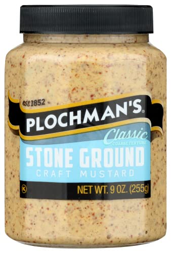 Amazon.com : Plochman's Premium Mustard Natural Stone Ground 9 Oz(Pack ...