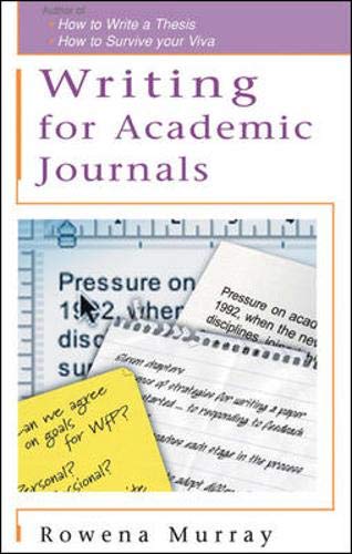 Writing for Academic Journals: Amazon.co.uk: Murray, Rowena ...