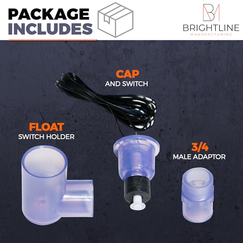 SS2 Style HVAC Drain Pan Over Flow Safety Float Switch L Shape ...