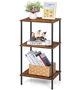 Amazon.com: ETELI 3 Tier Side Table with Wheels Black Rolling End Side ...