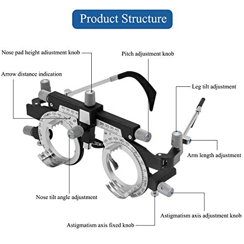 Snapklik.com : CGOLDENWALL Adjustable Optical Optic Trial Lens Frame ...