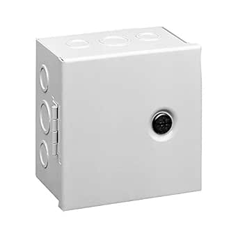 Hoffman AHE12X12X4 Pull Box, Hinged Cover, Steel, 12" x 12" x 4", Gray ...