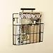 Dibor Wall Storage Basket Mounted Magazine and Newspaper Organiser Rack ...