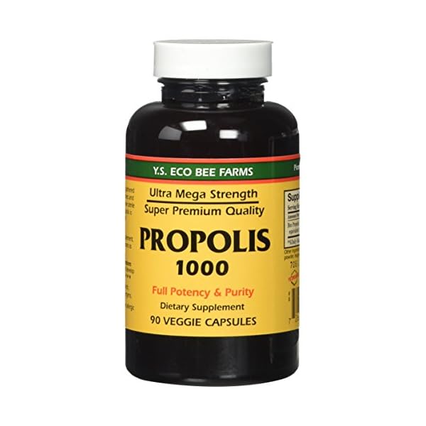 Propolis-Raw Unprocessed 1000mg Y.S. Organic Bee Farms 90 Caps - Insect ...