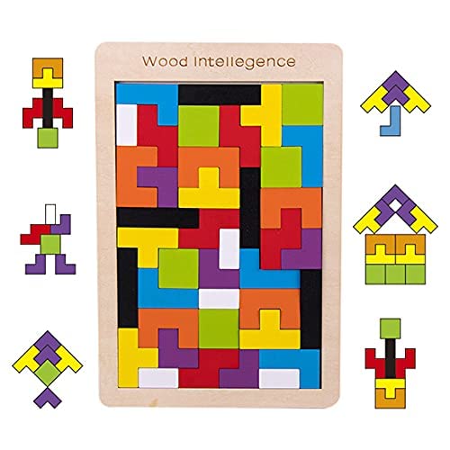 NTZ Wood Intelligence Brain Test Games Building Blocks Teasers ...