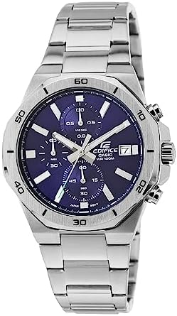 Casio Edifice EFR-526D-1AVUDF Black Analog Dial Silver Stainless Steel ...