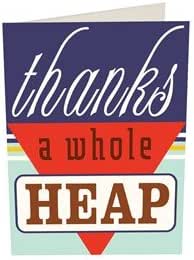 Amazon.com: Thank you cards - Thanks a whole Heap design by Caroline ...