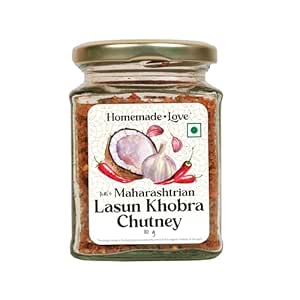 Homemade Love Lasun Khobra Chutney (110g) | Dry Garlic Coconut Chutney ...