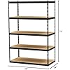 Gorilla Rack GRZ6-4824-5PCB 48 by 24 by 72-Inch Shelving Unit with 5 ...