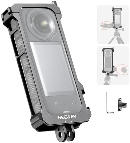 Amazon.com : NEEWER Action Camera Frame Cage Compatible with Insta360 ...
