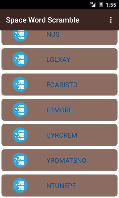 Space Word Scramble - App on Amazon Appstore