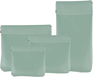 Amazon.com: Pouchic - Personalized Snap Closure Leather Organizer Pouch ...