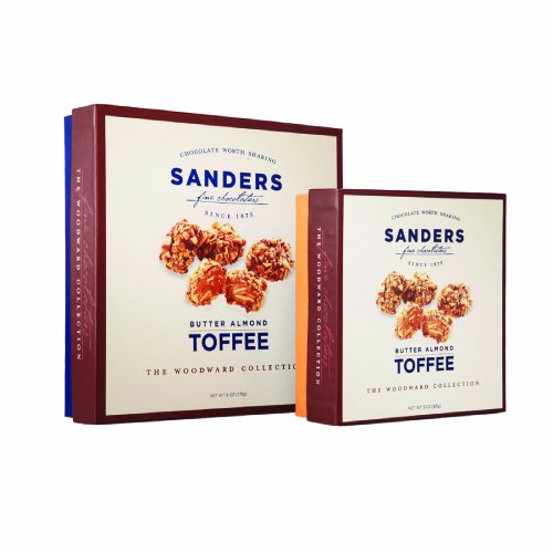 Amazon.com : Sanders Woodward Butter Almond Toffee, 3-Ounce (Pack of 3 ...