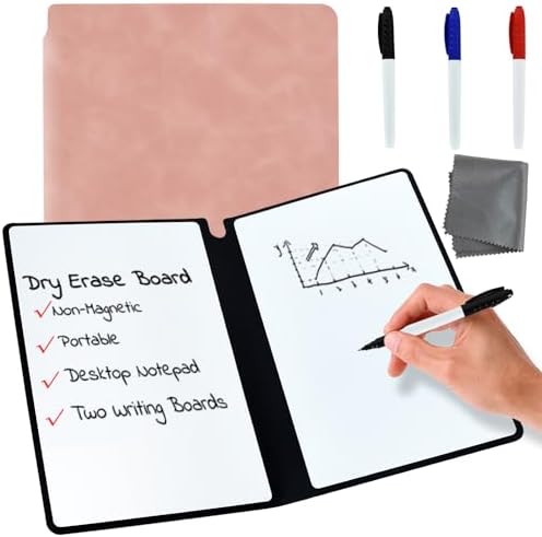 Amazon.com : Marte Vanci Whiteboard Notebook Reusable Dry Erase ...