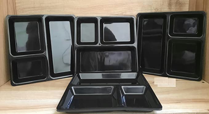 Buy URMILA PLASTIC® Food-Grade Plastic 3 in 1 Compartments Pav Bhaji ...