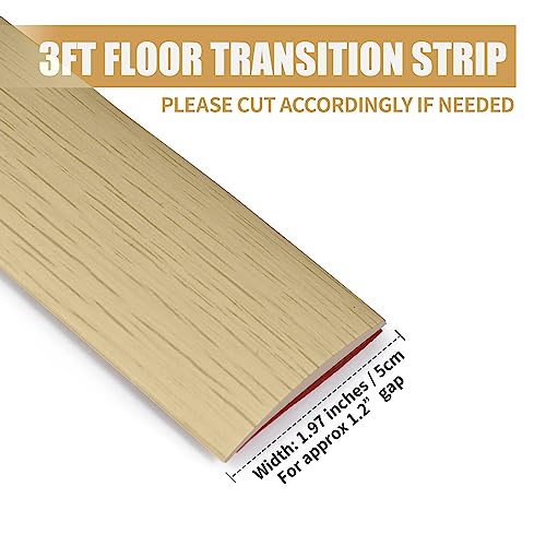 Snapklik.com : Floor Transition Strip, 3.3 Ft Self Adhesive Vinyl ...