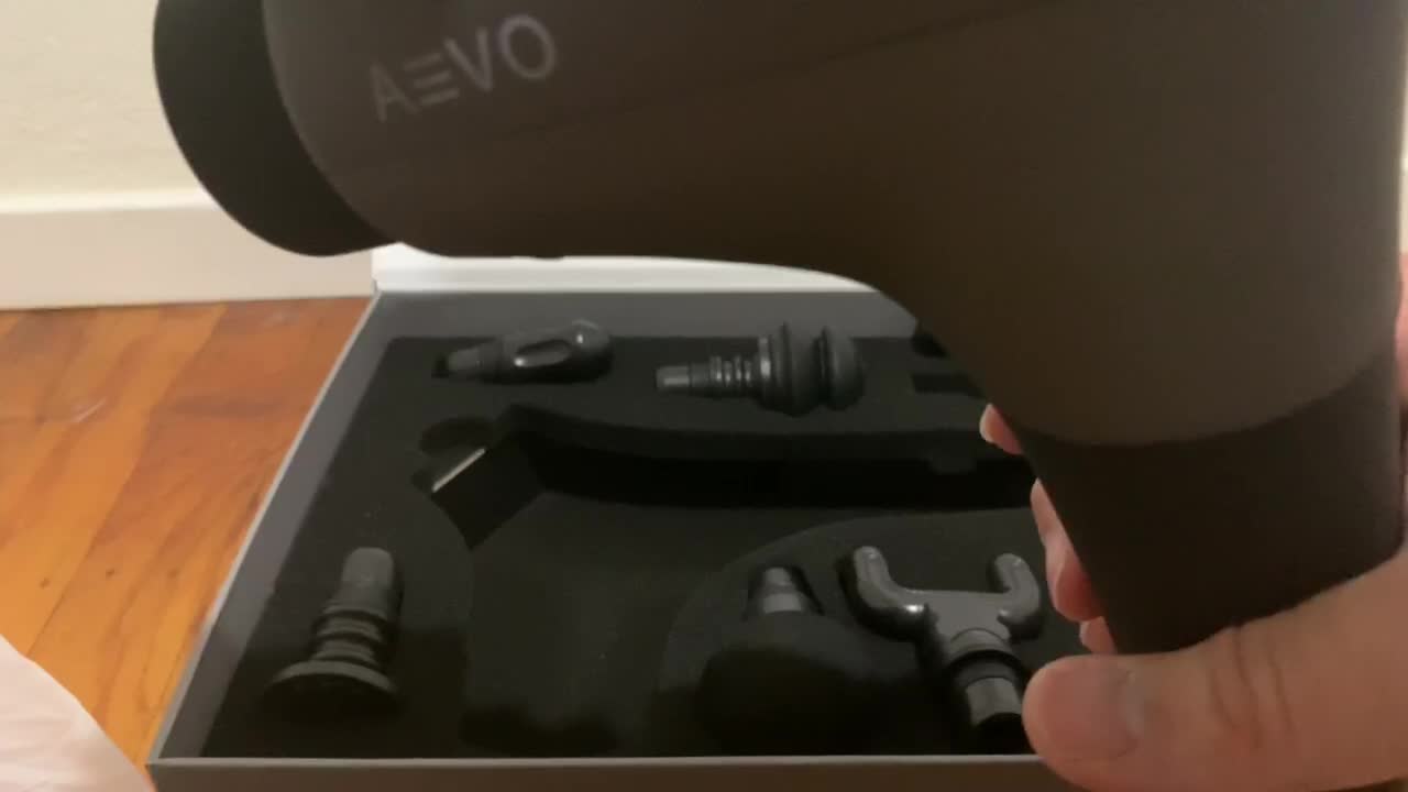 Watch Aevo massage gun unboxing on Amazon Live