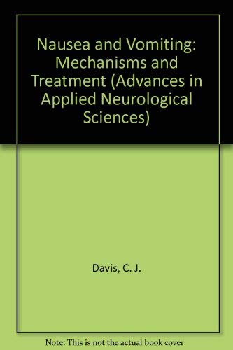 Buy Nausea and Vomiting: Mechanisms and Treatment (Advances in Applied ...