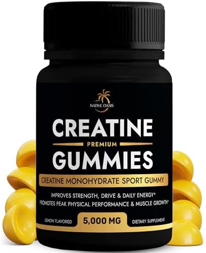 Amazon.com: NATIVE OASIS Creatine Monohydrate | 5,000 MG Gummy Creatine ...