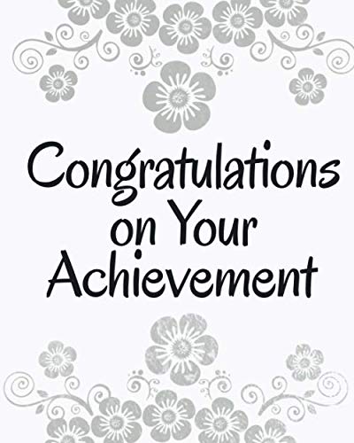 Congratulations on your achievement: Lined Journal Notebook | congrats ...