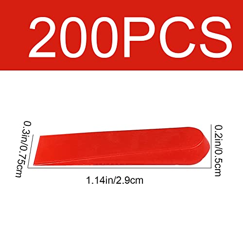 KELITAO 200 Pcs Tile Spacers Reusable Tile Leveling System Wedges ...