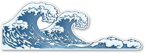 Amazon.com: Great Blue Wave Vinyl Waterproof Sticker Decal Car Laptop ...