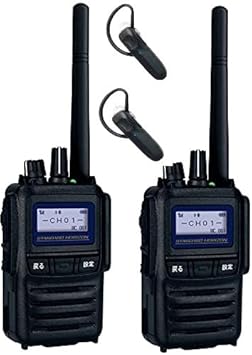Amazon | （新規格増波モデル）八重洲無線 デジタル簡易無線(登録局)5Wタイプ SR740 Bluetoothイヤホン 2台セット | ノーブランド品 | 無線機