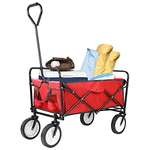 TLSUNNY Chariot de jardin pliable, chariot utilitaire pliable, chariot ...