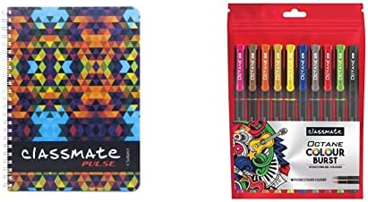 Classmate Pulse 6 Spiral Notebook - 297 mm x 210 mm, Soft Cover, 300 ...