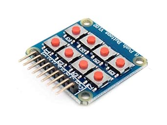 Amazon.com: 2x4 Keypad 4x2 Keypad 8 Push Buttons V1.00 Key Board Matrix ...