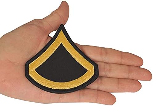 Amazon.com: Army PFC Chevrons Stripes Blue Gold ASU Size Male: Clothing ...