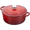 Amazon.com: EDGING CASTING Enameled Cast Iron Dutch Oven Pot with Lid ...