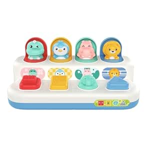 PUCHI Interactive Pop-Up Activity Toy – Montessori Cause & Effect ...