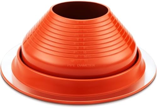 Yaocom 1 Piece #7 Pipe Flashing Boot for Pipe OD 6" to 11" Silicone ...